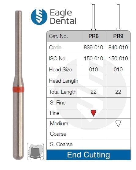 End Cutting Diamond Burs - Eagle Dental Burs